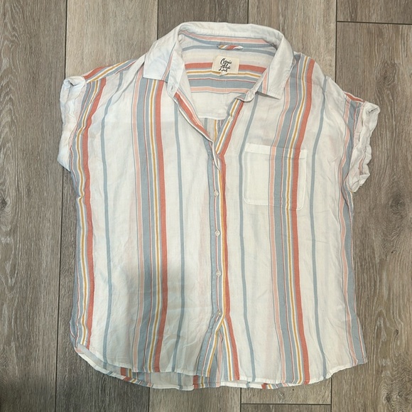 cosmic blue love | Tops | The Cosmic Blue Ava Button Down Blouse | Poshmark